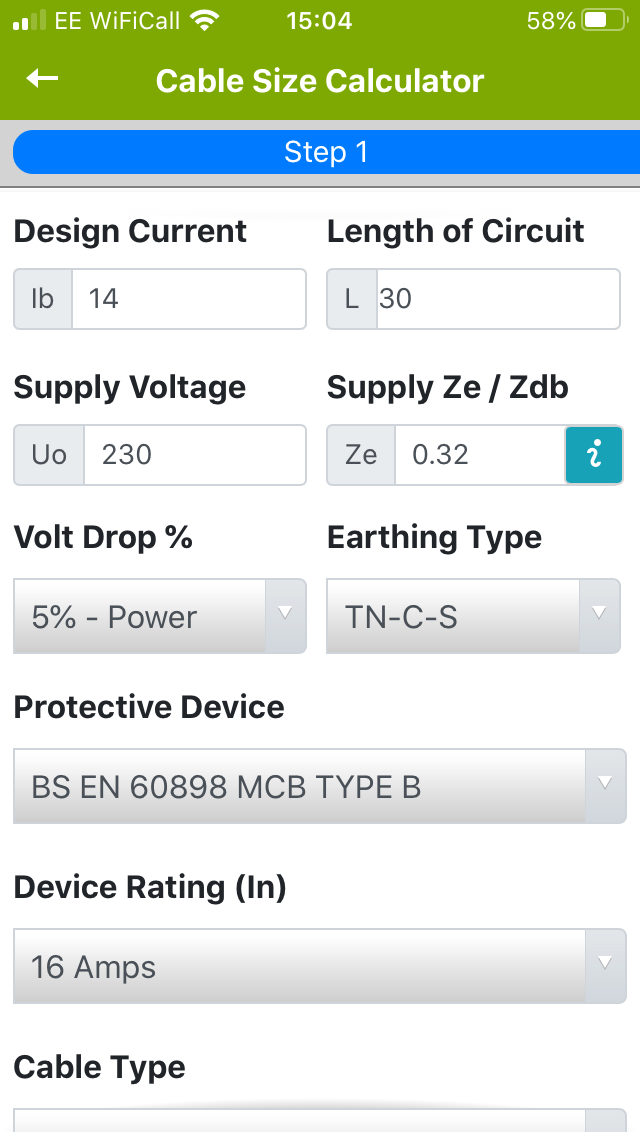 Cable Size Calculator - Cable Calc