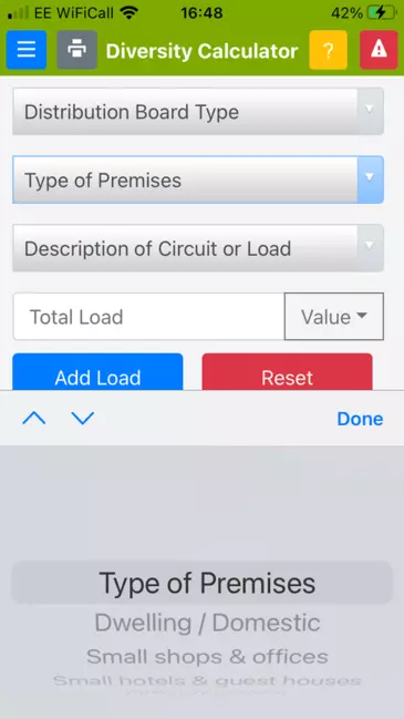 Diversity Calculator - Maximum Demand - Pro Certs Software